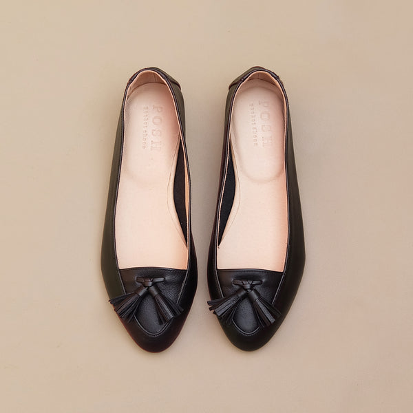 Annelle with Low Heel in Black (Pre-Order) – Posh Pocket Shoes